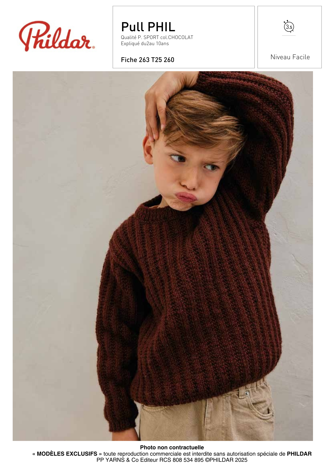 Patron Pull Phil – Laine Charlesbourg