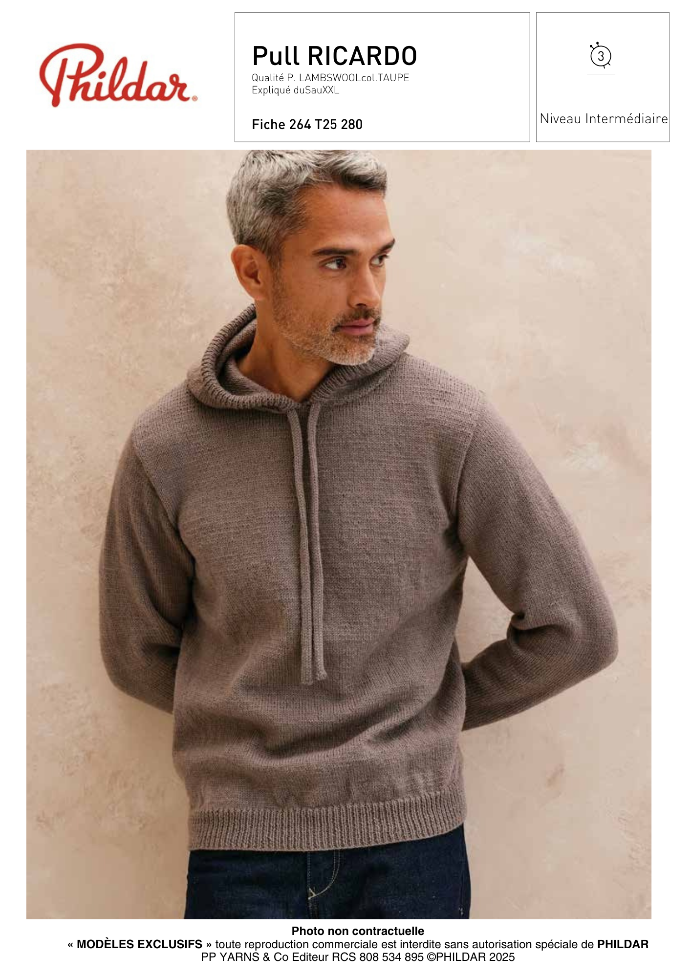 Patron Pull Ricardo – Laine Charlesbourg